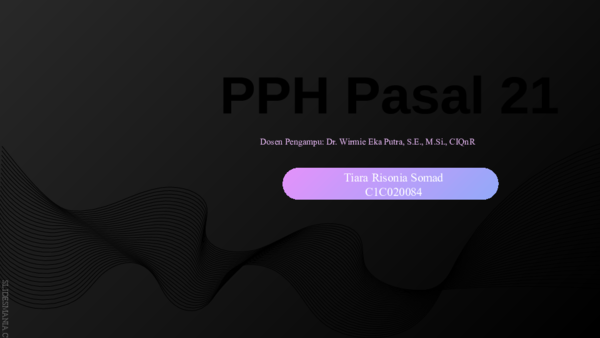 (PPT) PPT PPH PASAL 21