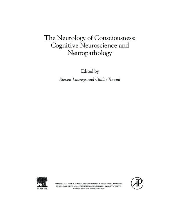 (PDF) The neurology of consciousness : cognitive neuroscience and ...