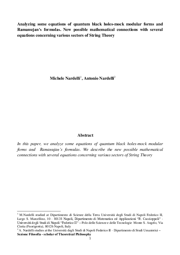 (PDF) Analyzing some equations of quantum black holes-mock modular ...
