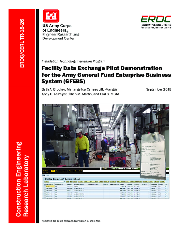 (PDF) Facility data exchange pilot demonstration for the Army General ...