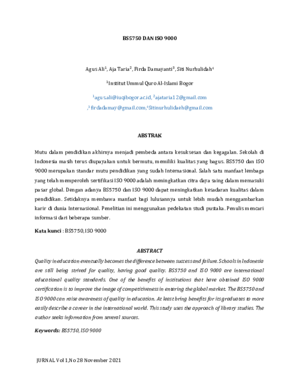 (PDF) BS5750 DAN ISO 9000