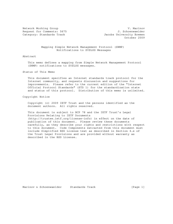 (PDF) Mapping Simple Network Management Protocol (SNMP) Notifications ...