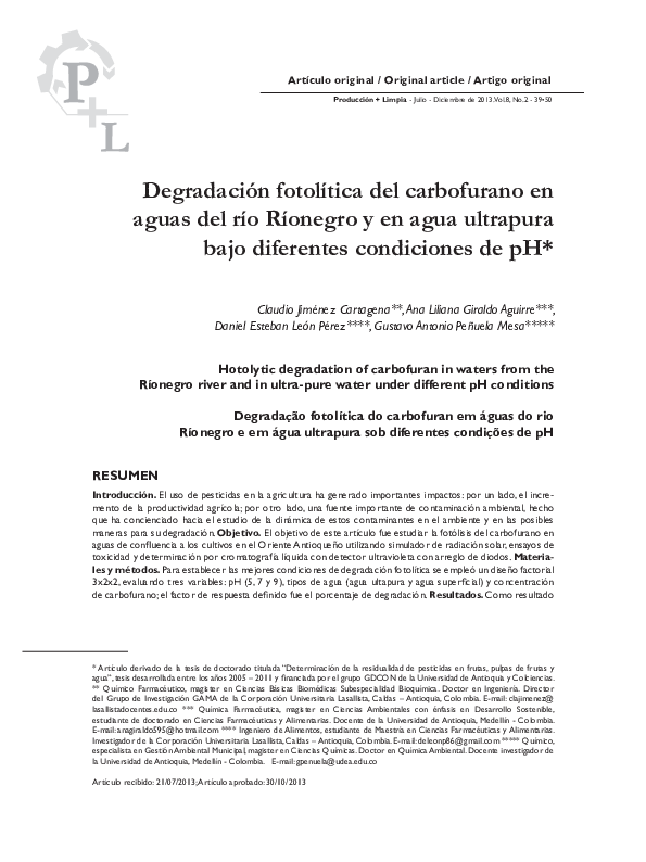 (PDF) Artículo original / Original article / Artigo original