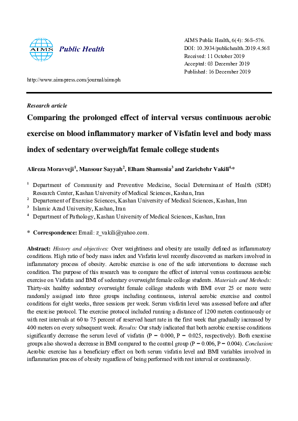 (PDF) Comparing the prolonged effect of interval versus continuous ...