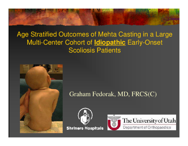(PDF) Age Stratified Outcomes of Mehta Casting in a Large Multi-Center ...