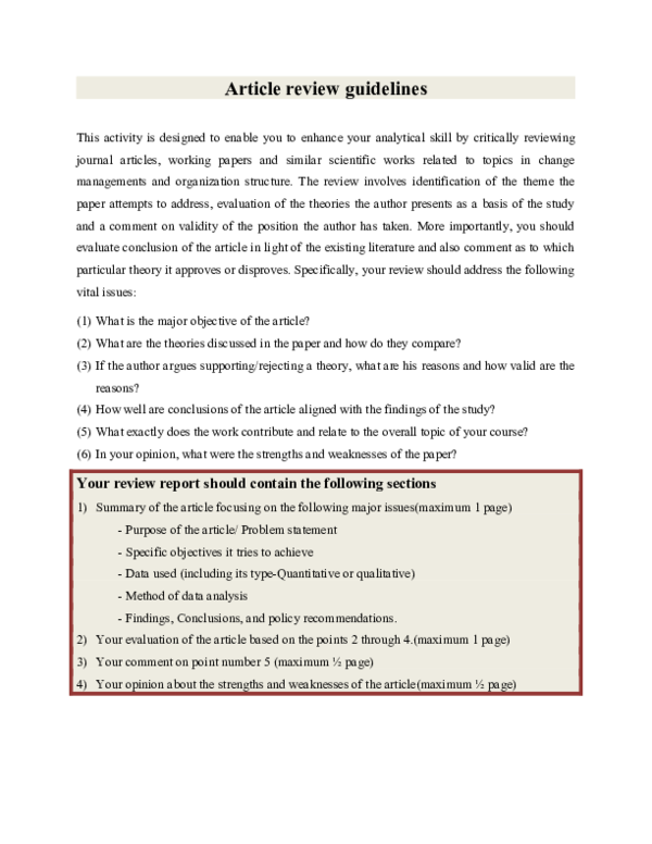 (DOC) Article review guidelines