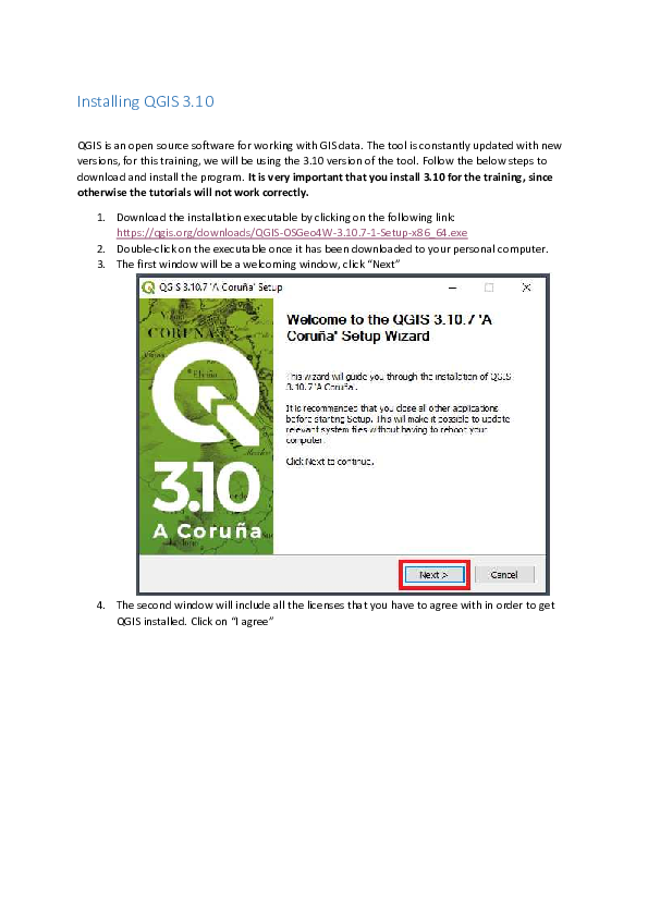 (PDF) QGIS installations instructions