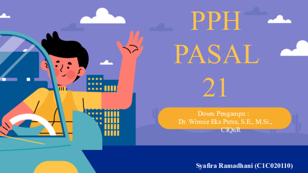 (PPT) PPH Pasal 21. (PPT 2). Perpajakan 2