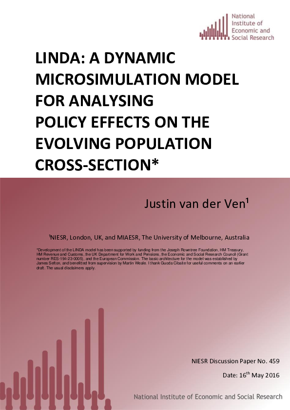 (PDF) LINDA: A dynamic microsimulation model for analysing policy ...