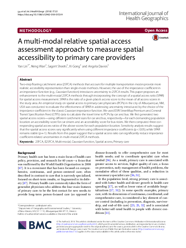 (PDF) A multi-modal relative spatial access assessment approach to ...