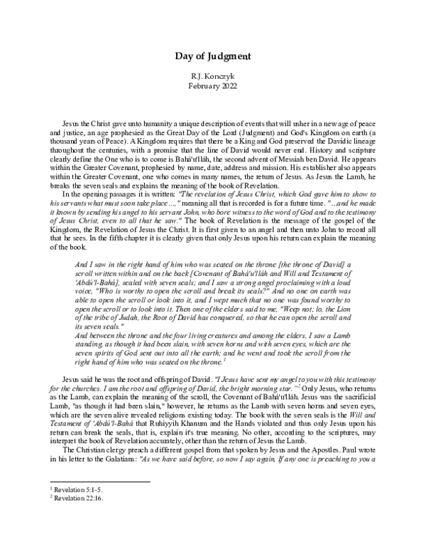 (PDF) Day of Judgment