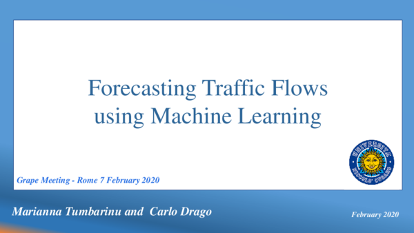 (PDF) Forecasting Traffic Flows using Machine Learning | Marianna ...