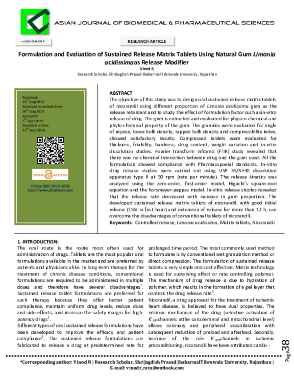(PDF) Formulation and evaluation of sustained release ocular inserts of ...