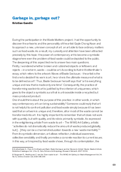 (PDF) Garbage in , garbage out