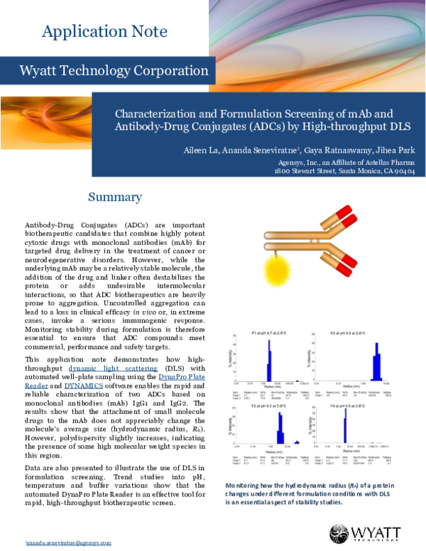 (PDF) Characterization and Formulation Screening of mAb and Antibody ...