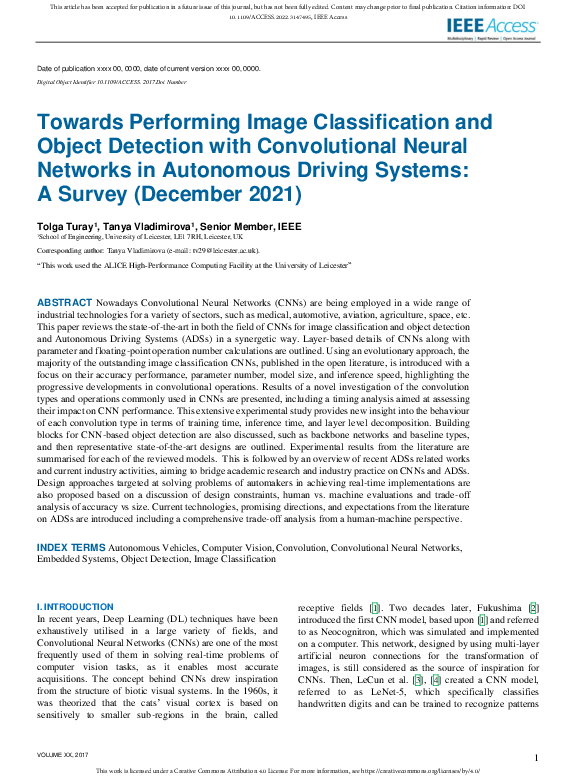 Pdf Towards Performing Image Classification And Object Detection With