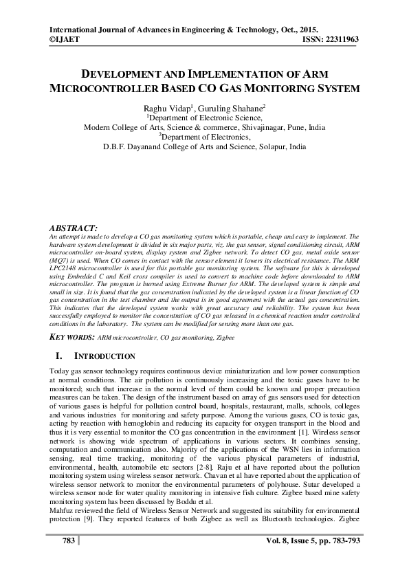 (PDF) Development and Implementation of Arm Microcontroller Based Co ...