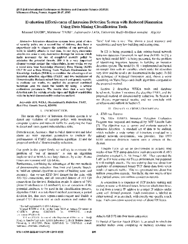 (PDF) Evaluation effectiveness of intrusion detection system with ...