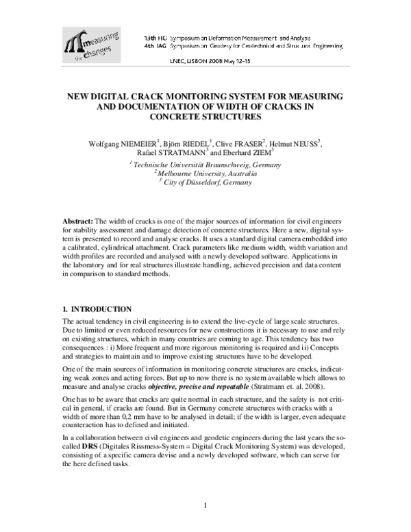 (PDF) New Digital Crack Monitoring System for Measuring and ...
