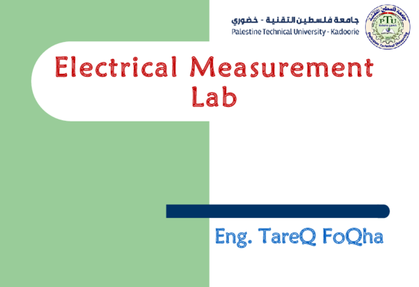 (PDF) Electrical Measurement Lab - AC and DC bridges