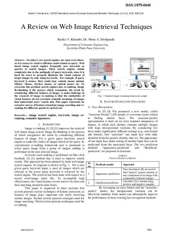 (PDF) A Review on Web Image Retrieval Techniques
