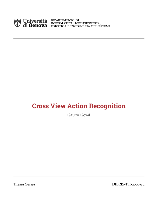 (PDF) Cross View Action Recognition