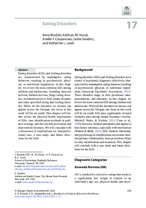 (PDF) Eating Disorders