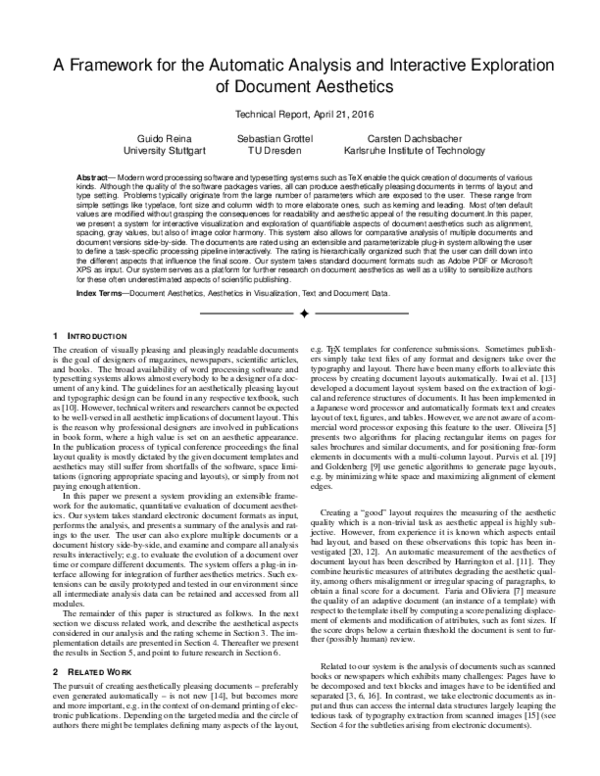 (PDF) A Framework for the Automatic Analysis and Interactive ...