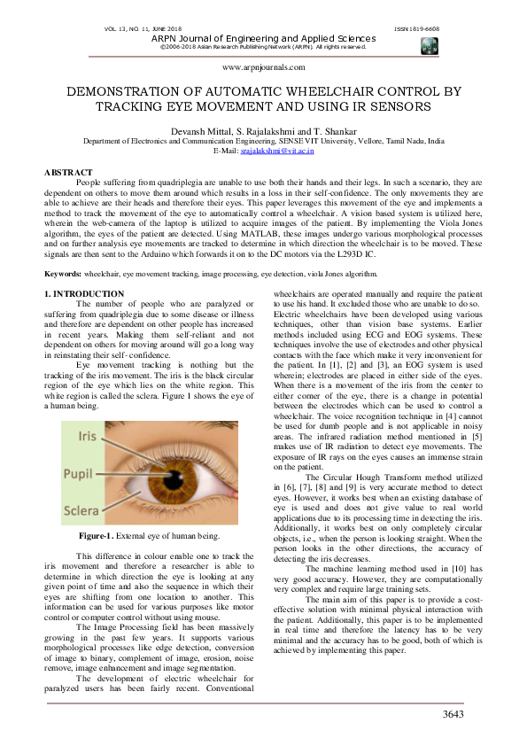 (PDF) Demonstration of Automatic Wheelchair Control by Tracking Eye ...