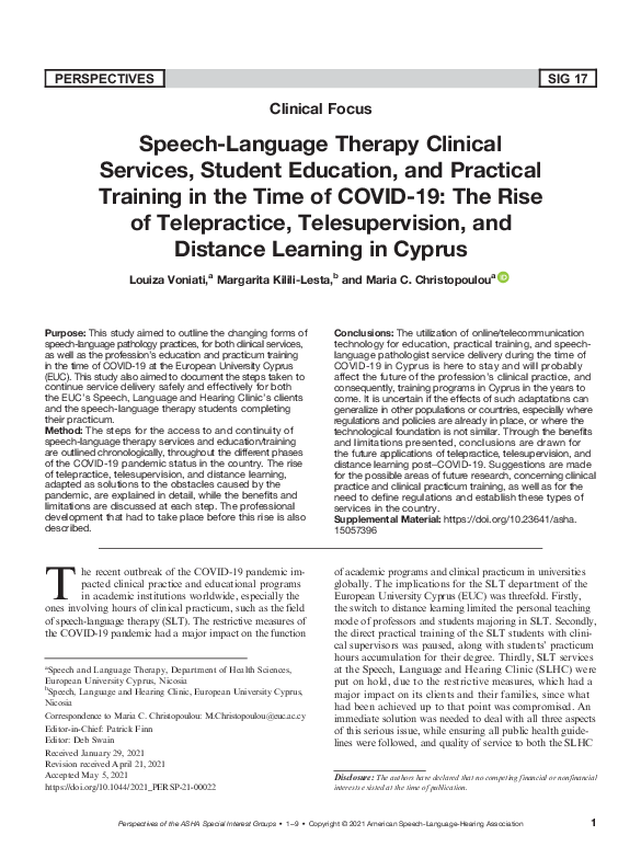 (PDF) The rise of telepractice/telesupervision & distance learning in ...