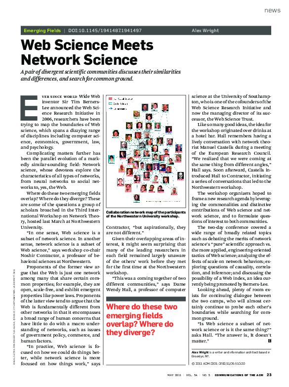 (PDF) Web science meets network science