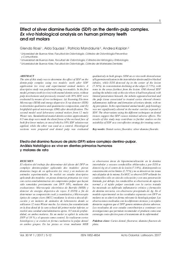 (PDF) Effect of silver diamine fluoride (SDF) on the dentin-pulp ...