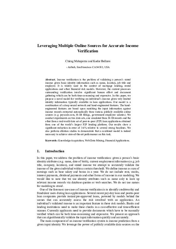 (PDF) Leveraging Multiple Online Sources for Accurate Income ...