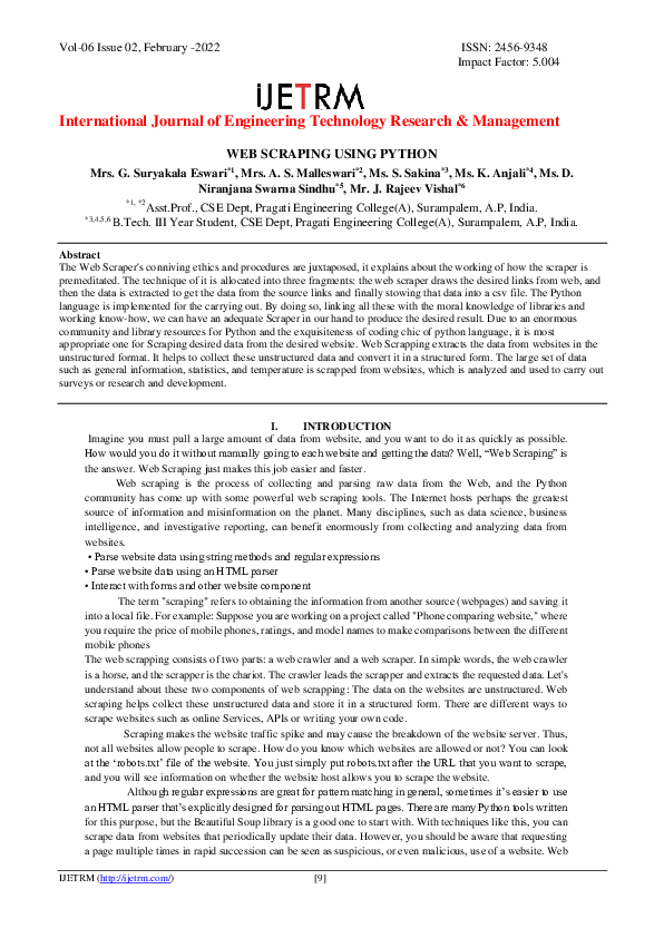 Pdf Web Scraping Using Python