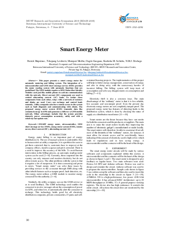 (PDF) Smart energy meter