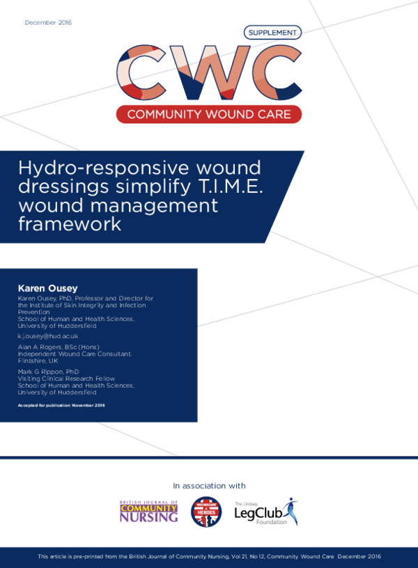 (PDF) Hydro-responsive wound dressings simplify T.I.M.E. wound ...
