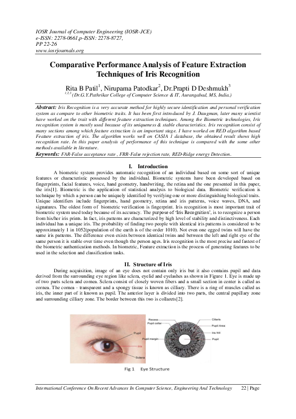 (PDF) Comparative Performance Analysis of Feature Extraction Techniques ...