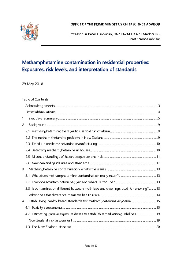 (PDF) Methamphetamine contamination in residential properties ...