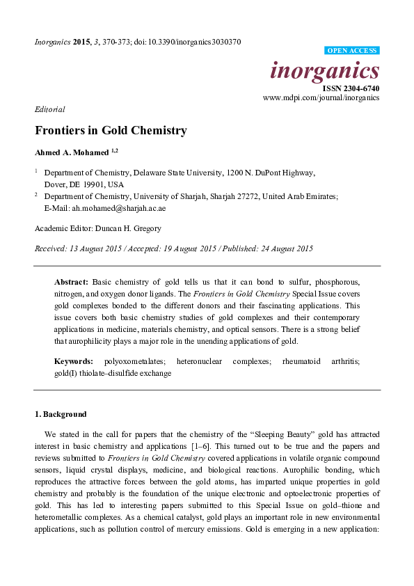 PDF Frontiers In Gold Chemistry Ahmed Mohamed Academia edu pdf-frontiers-in-gold-chemistry-ahmed-mohamed-academia-edu