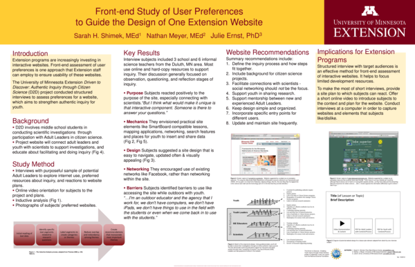 (PDF) Front-end Study of User Preferences to Guide the Design of One ...