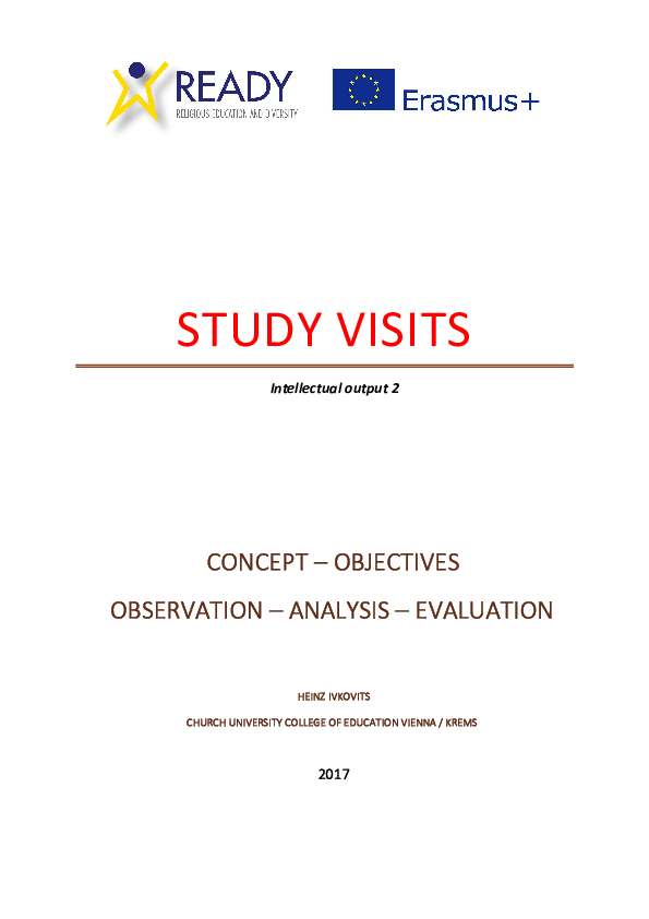 (PDF) Study visit guidelines