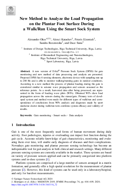 (PDF) New Method to Analyze the Load Propagation on the Plantar Foot ...
