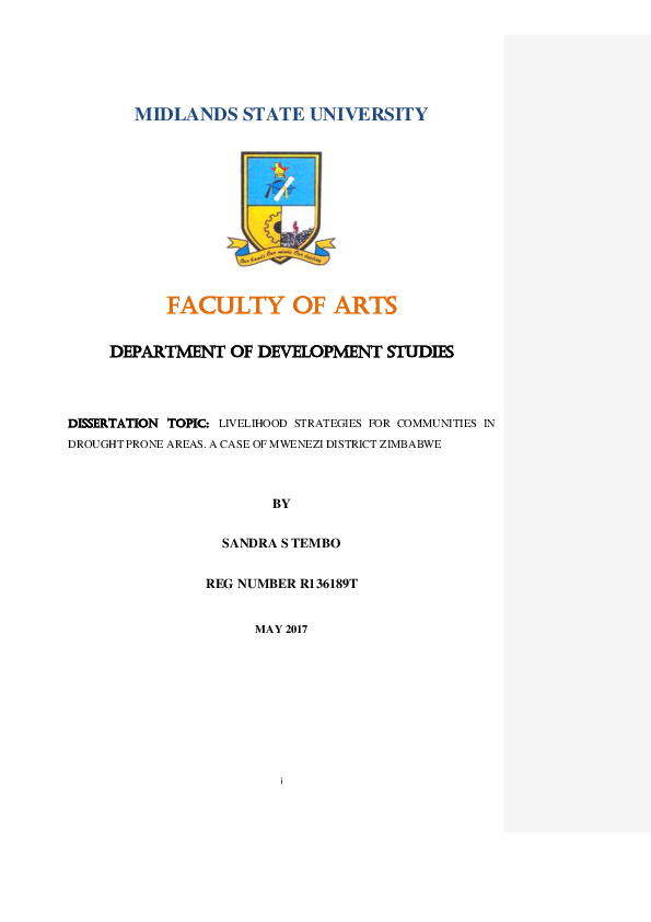 (PDF) Livelihood strategies for communities in drought prone areas: a ...