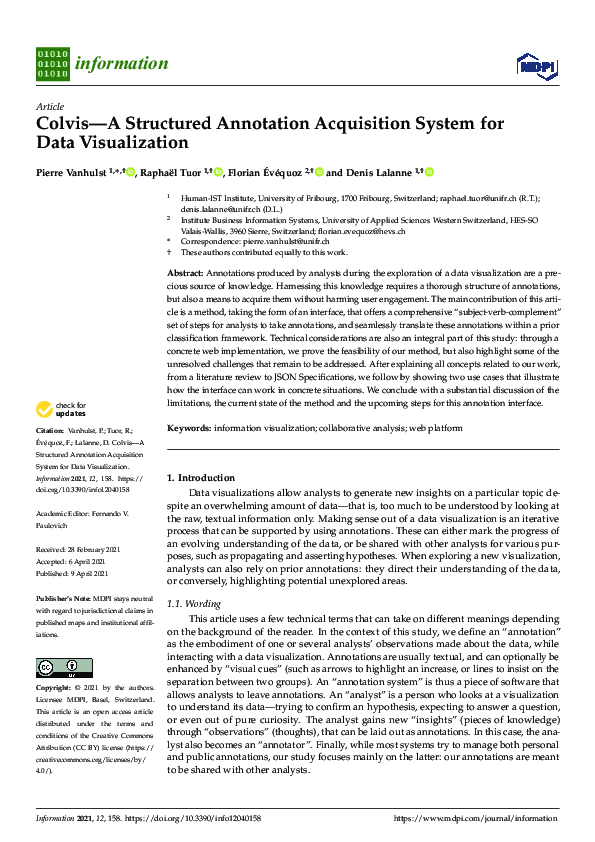 (PDF) Colvis - A Structured Annotation Acquisition System for Data ...
