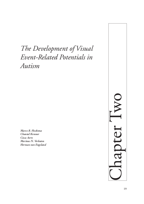 The Development of Visual Event-Related Potentials in Autism