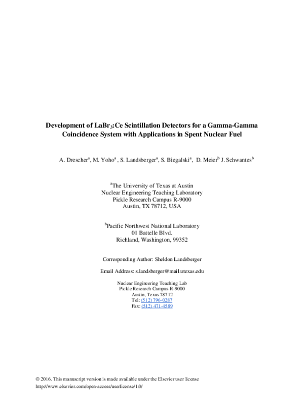 (PDF) Gamma-gamma coincidence performance of LaBr3:Ce scintillation detectors vs HPGe detectors ...