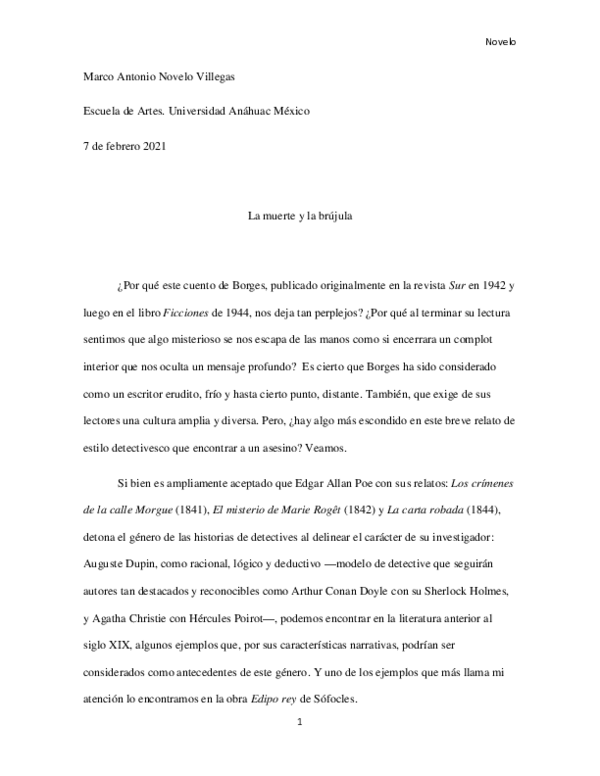 (PDF) La muerte y la brujula