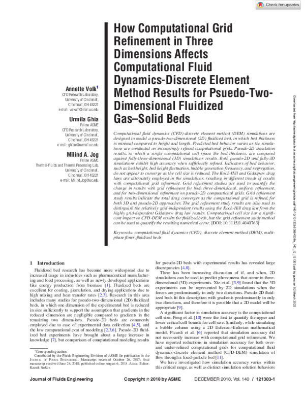 (PDF) How Computational Grid Refinement in Three Dimensions Affects Computational Fluid Dynamics ...