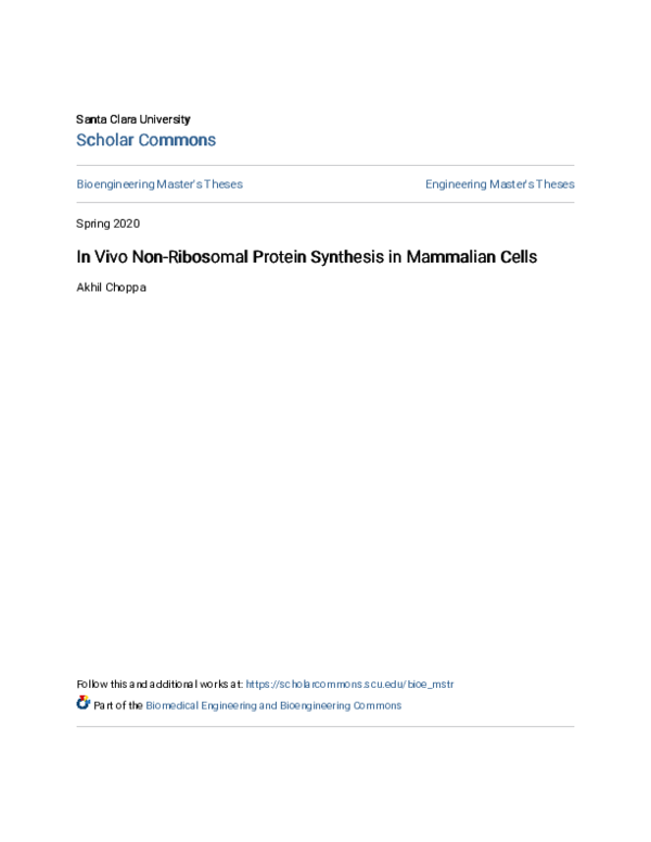 (PDF) In Vivo Protein Ligation Using Sortase A in Mammalian Cells