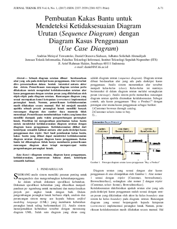 (PDF) Pembuatan Kakas Bantu untuk Mendeteksi Ketidaksesuaian Diagram ...